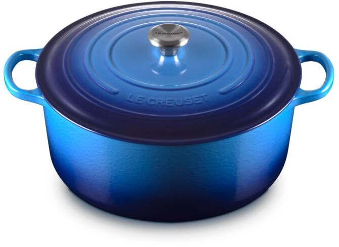 Le Creuset Braadpan Signature rond Azure 34cm 12l webshop@elektrocentrum.nl